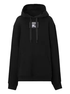 Burberry Cotton Hoodie - Black