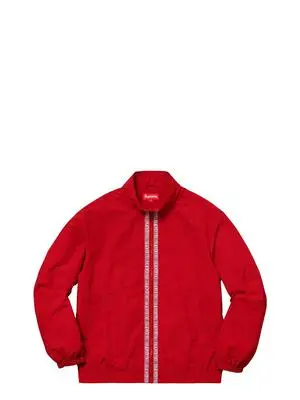 Supreme Classic Logo Taping Track Jacket - Red