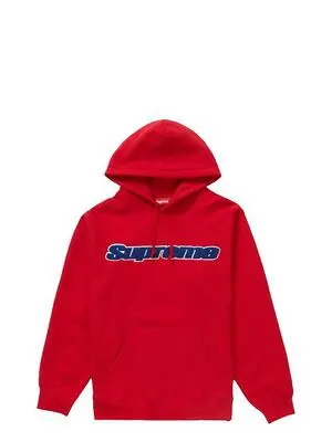 Supreme Chenille Hooded Sweatshirt - Red