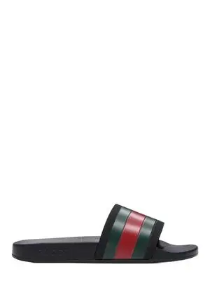 Gucci Rubber Slides - Black