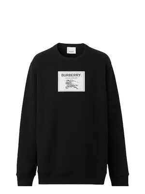 Burberry Cotton Prorsum Label Sweatshirt - Black