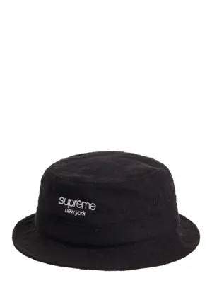 Supreme Classic Logo Terry Crusher Hat - Black