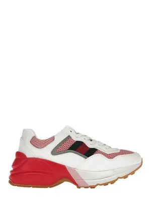 Gucci Rhyton Sneakers - White/pink/red