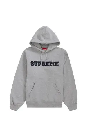 Supreme Collegiate Hooded Sweatshirt - Heather Grey