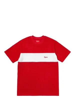 Supreme Chest Stripe Terry Top - Red