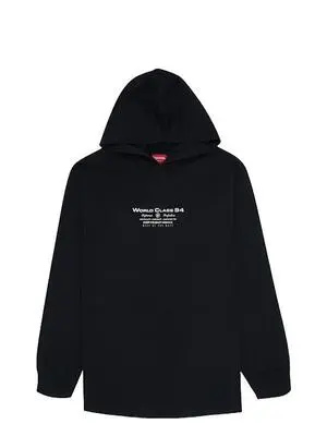 Supreme Best Of The Best Hooded Long Sleeve Top - Black