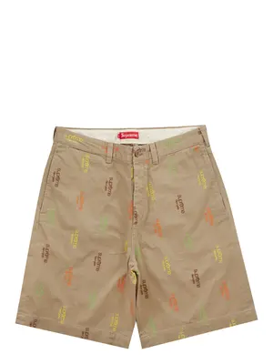 Supreme Classic Logo Chino Short - Tan