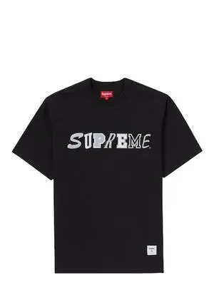 Supreme Collage Logo Short Sleeve Top Black