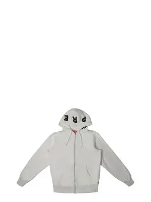 Supreme Bone Zip Up Hoodie - White