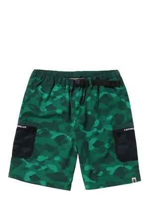 BAPE Camo Mesh Pocket Shorts - Green