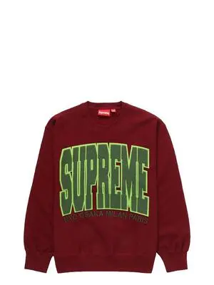 Supreme Cities Arc Crewneck Sweatshirt - Cardinal