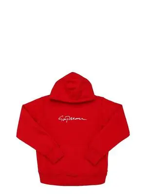 Supreme Classic Script Hooded Sweatshirt - Red