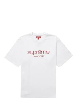 Supreme Classic Logo Short Sleeve Top White