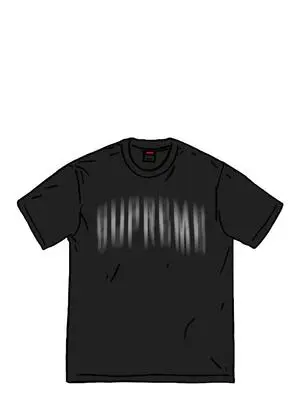 Supreme Blurred Arc Short Sleeve Top - Black