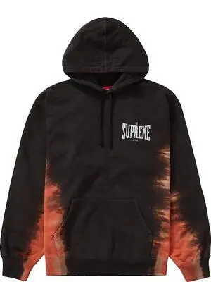 Supreme Bleached Hooded Sweatshirt - Black