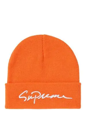 Supreme Classic Script Beanie - Orange