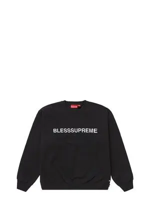 Supreme Bless Crewneck Sweatshirt - Black