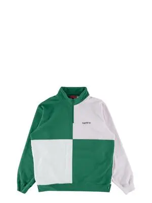 Supreme Color Blocked Half Zip Sweatshirt - Light Pine