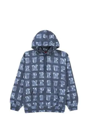 Supreme Blocks Hooded Sweatshirt - Navy Blue