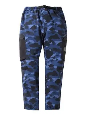 A BATHING APE Camo Military Pants - Navy Blue