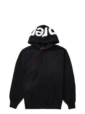 Supreme Contrast Hooded Sweatshirt - Black