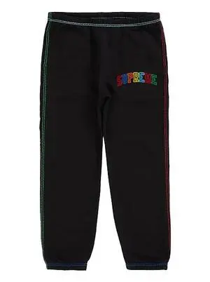 Supreme Big Stitch Sweatpant - Black