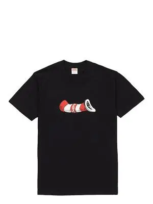 Supreme Cat In The Hat Tee Shirt - Black