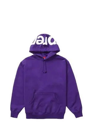 Supreme Contrast Hooded Sweatshirt - Purple
