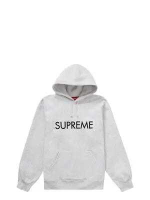 Supreme Capital Hooded Sweatshirt - Ash Grey