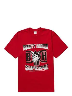 Supreme Bounty Hunter Wolf Tee Shirt - Red