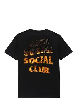 ANTI SOCIAL SOCIAL CLUB A Fire Inside Tee Shirt - Black