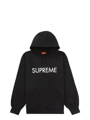 Supreme Capital Hooded Sweatshirt - Black