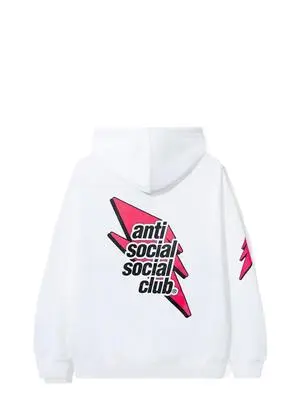 ANTI SOCIAL SOCIAL CLUB Careless Bolt Hoodie - White/pink