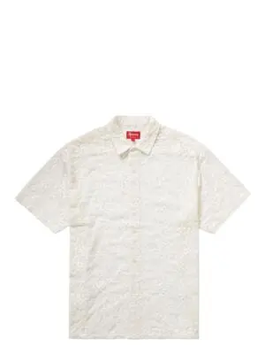 Supreme Chainstitch Chiffon Short Sleeve Shirt - White