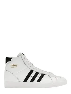 Adidas Basket Profi High-top Sneakers - Cloud White/core Black/gold Metallic