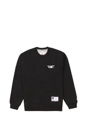 Supreme Champion 3d Metallic Crewneck Sweatshirt - Black