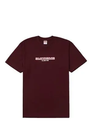 Supreme Connected Tee Shirt Burgundy