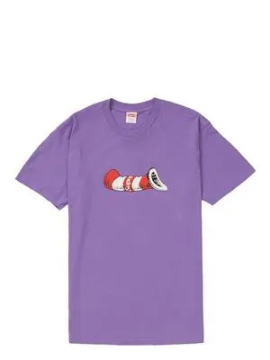 Supreme Cat In The Hat Tee Shirt - Purple
