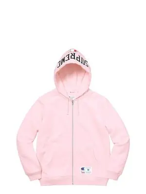 Supreme Champion Arc Logo Zip Up Sweat - Light Pink