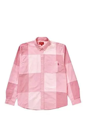 Supreme Patchwork Oxford Shirt - Red
