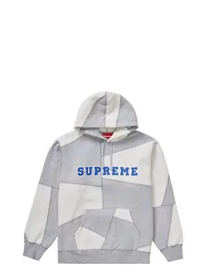Supreme Patchwork Hooded Sweatshirt - Heather Grey
