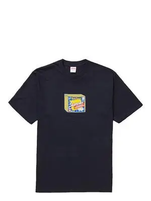 Supreme Cheese Tee Shirt Navy Blue