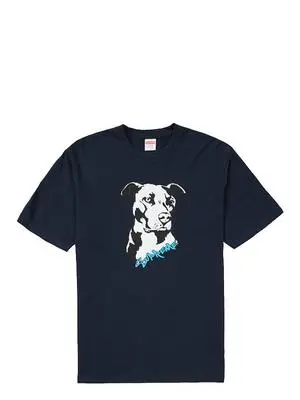 Supreme Pitbull Tee Shirt Navy Blue