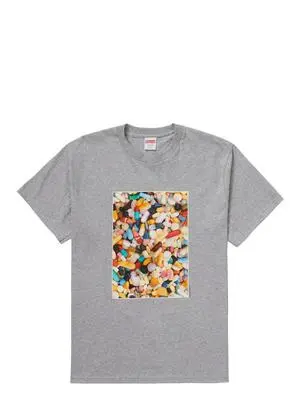 Supreme Pills Tee Shirt - Heather Grey