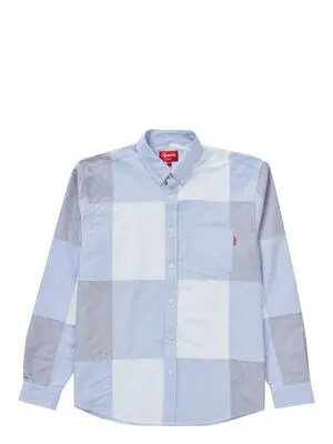Supreme Patchwork Oxford Shirt - Blue