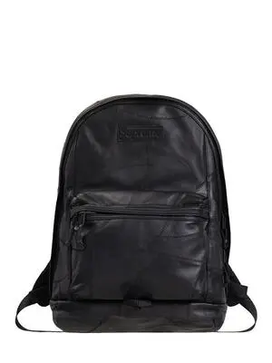 Supreme Patchwork Leather Backpack - Black