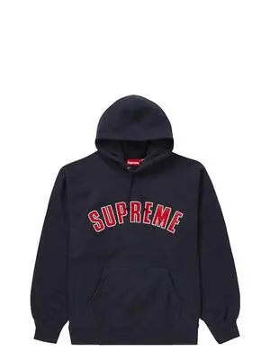 Supreme Pearl Logo Hooded Sweatshirt - Navy Blue