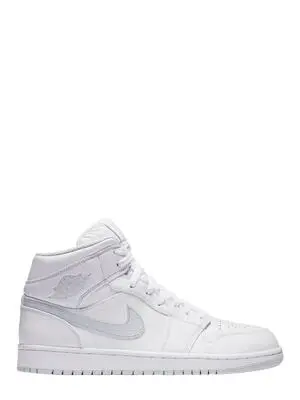 JORDAN Jordan 1 Mid Swooshin Sneakers White/pure Platinum