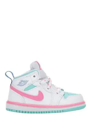 JORDAN Jordan 1 Mid High-Top Sneakers White/digital Pinkone-coloraurora Greenone-colorsoar