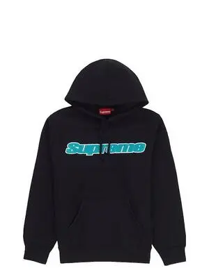 Supreme Chenille Hooded Sweatshirt - Black